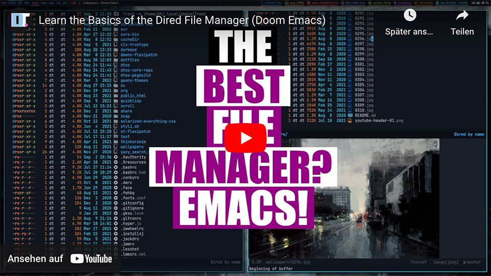 Learn the Basics of the Dired File Manager (Doom Emacs) – Annen.ch